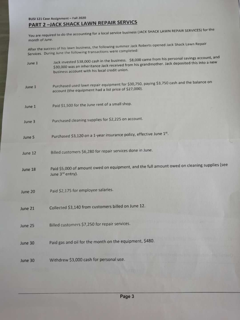 Solved 1.Journalize and post the above June transactions in | Chegg.com