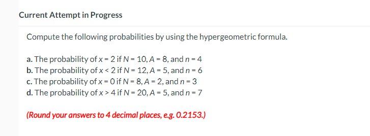 Solved Compute the following probabilities by using the | Chegg.com