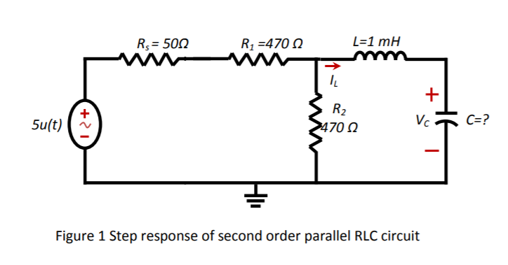 Solved For the circuit of Figure 1, let R1 = 470Ω, R2 = 470 | Chegg.com