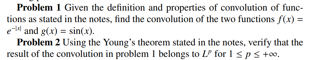Solved Problem 1 Given the definition and properties of | Chegg.com