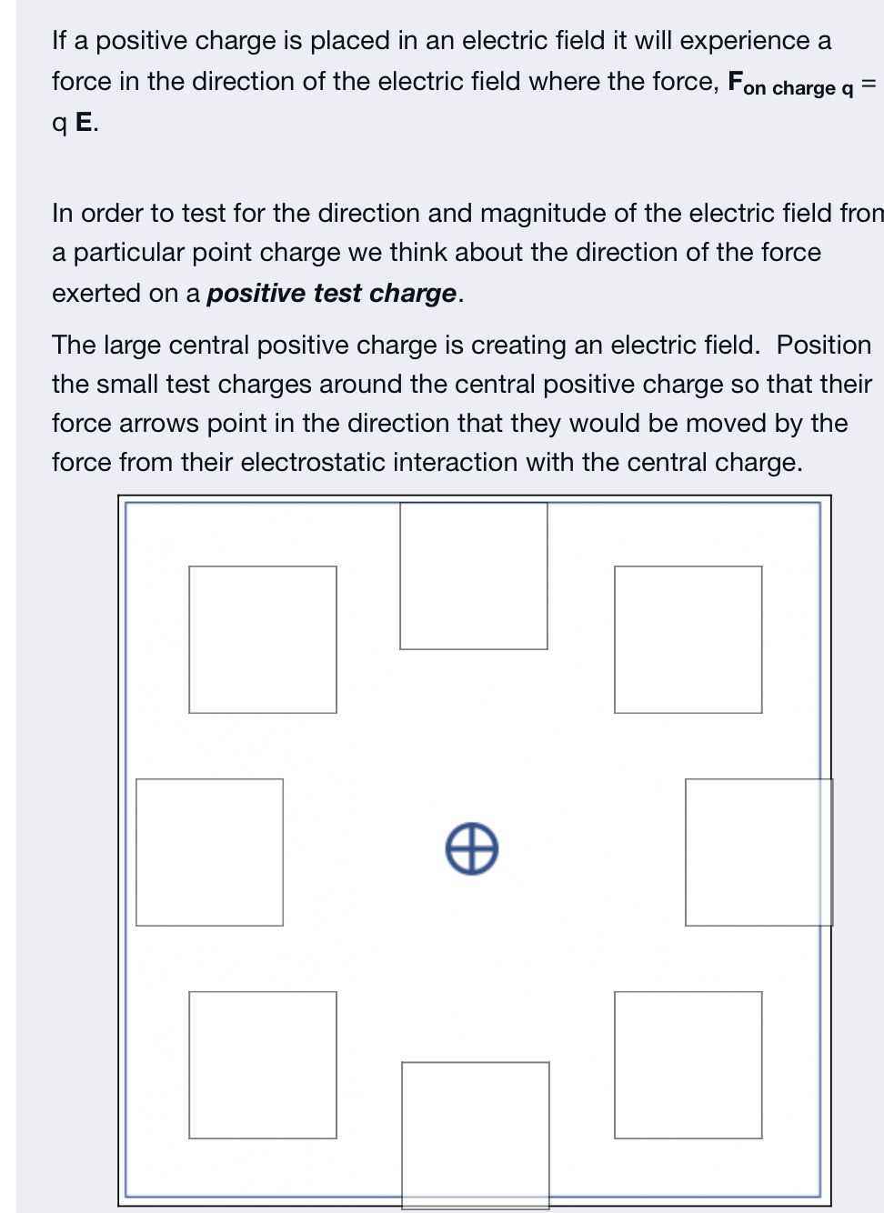 Solved If a positive charge is placed in an electric field | Chegg.com