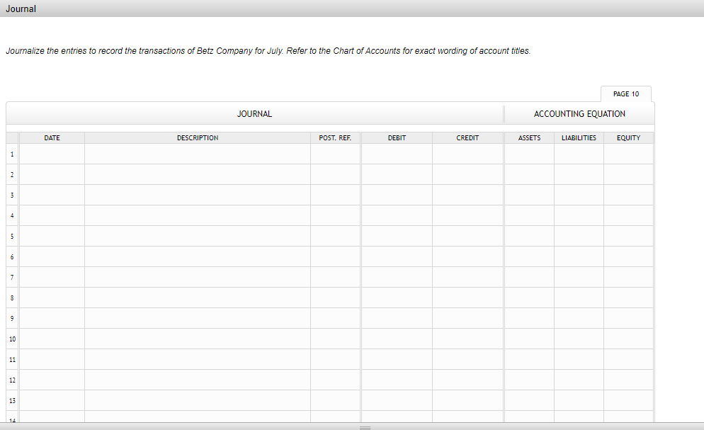 Solved TE Journalize the entries to record the transactions | Chegg.com