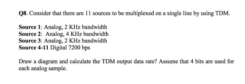 Solved Q8. Consider that there are 11 sources to be | Chegg.com