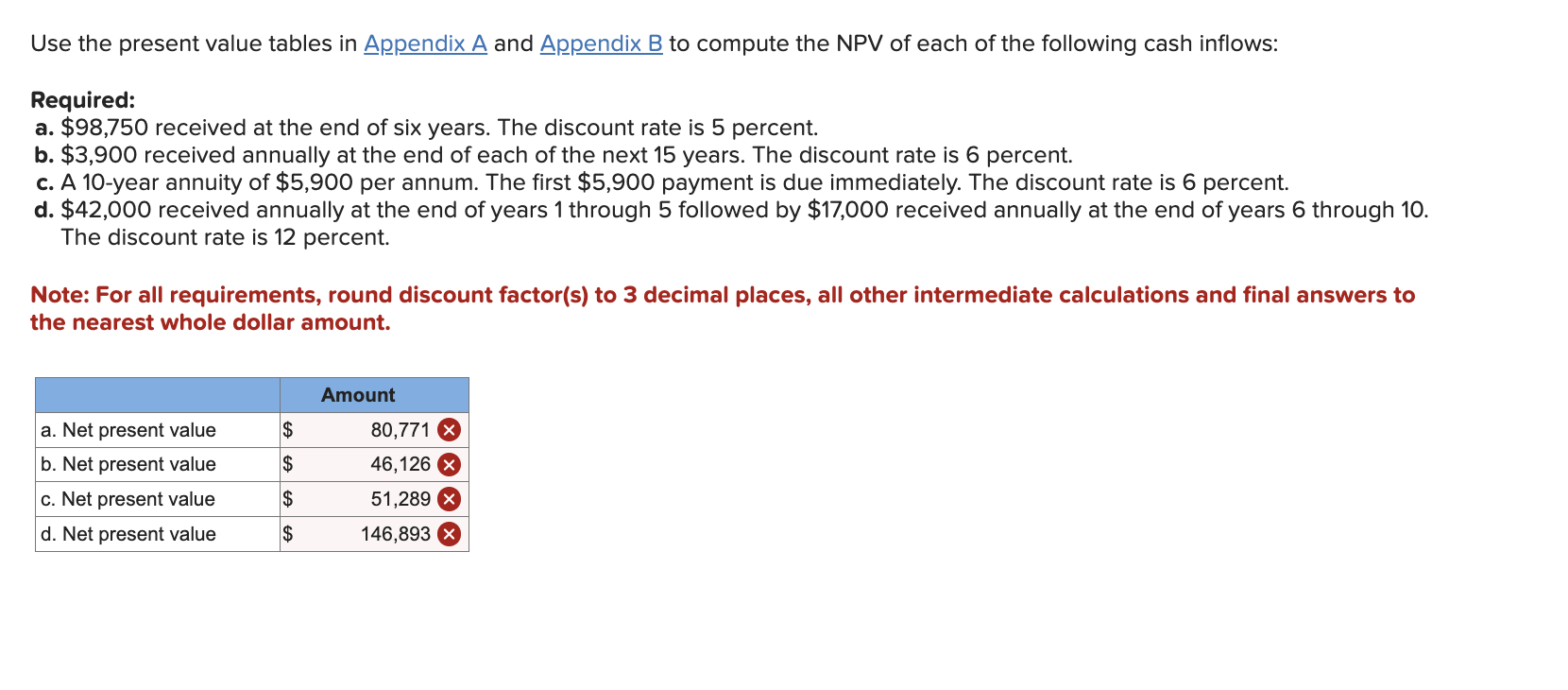 Present Value Of 1 Chegg