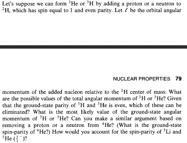 Solved Let's suppose we can form 3He or 3H by adding a | Chegg.com