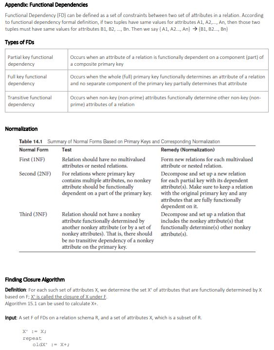 Solved Ques 2. Finding Keys and Normalization [60 Marks] | Chegg.com