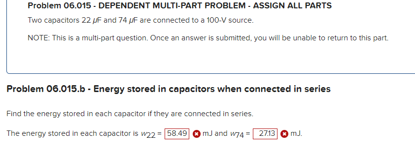 Solved Problem 06.015 - ﻿DEPENDENT MULTI-PART PROBLEM - | Chegg.com