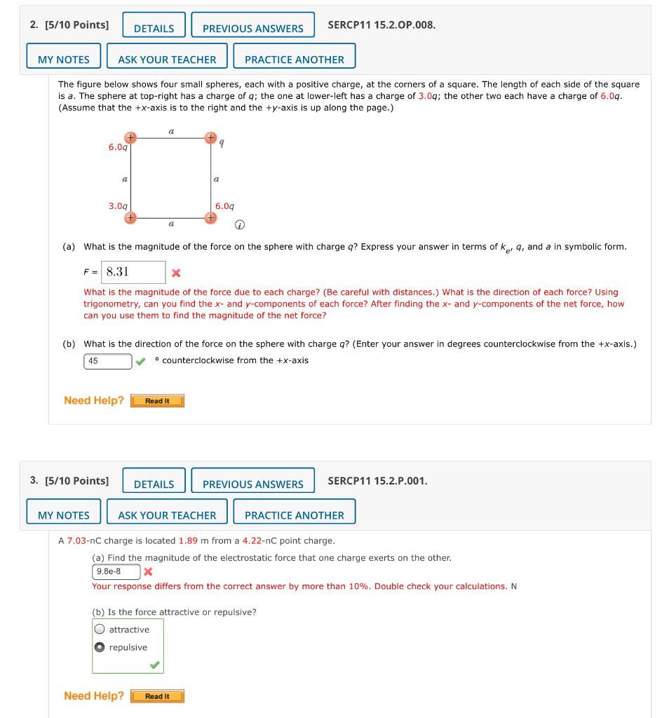 Solved 2 [5 10 Points] Details Previous Answers Sercp11