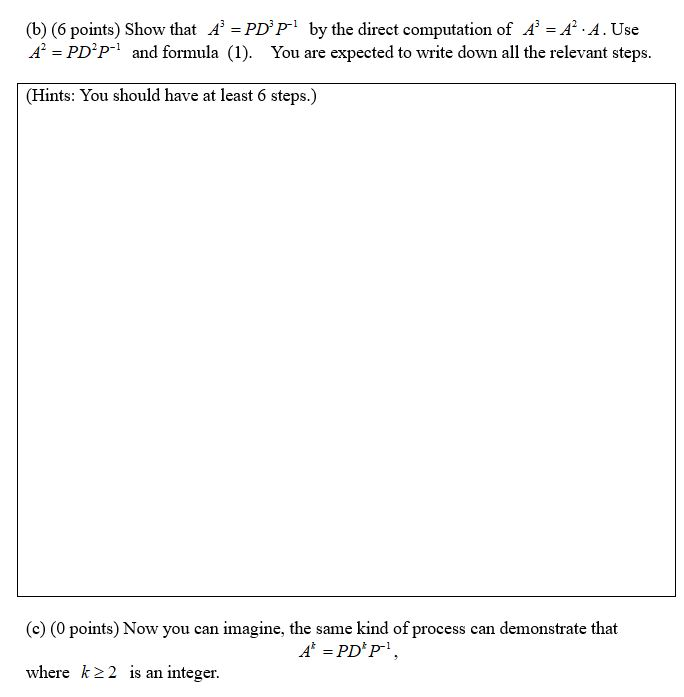 Solved 1. Let A be an nxn matrix, where n>2 is an integer. | Chegg.com