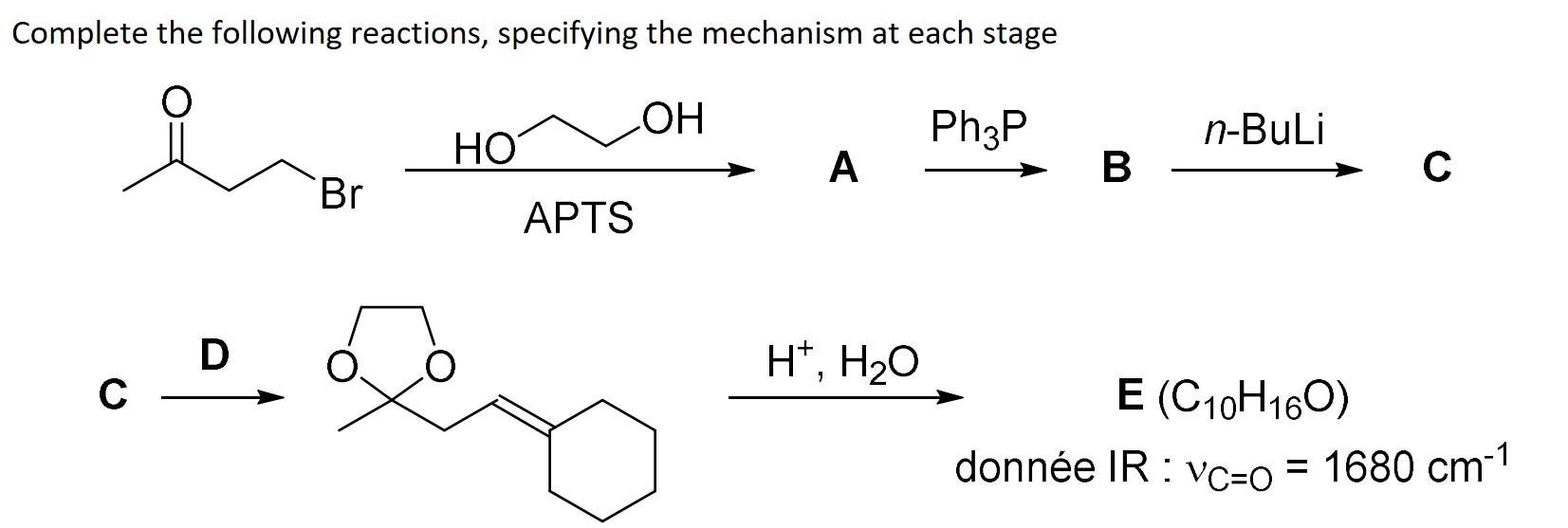 Solved Complete the following reactions, specifying the | Chegg.com