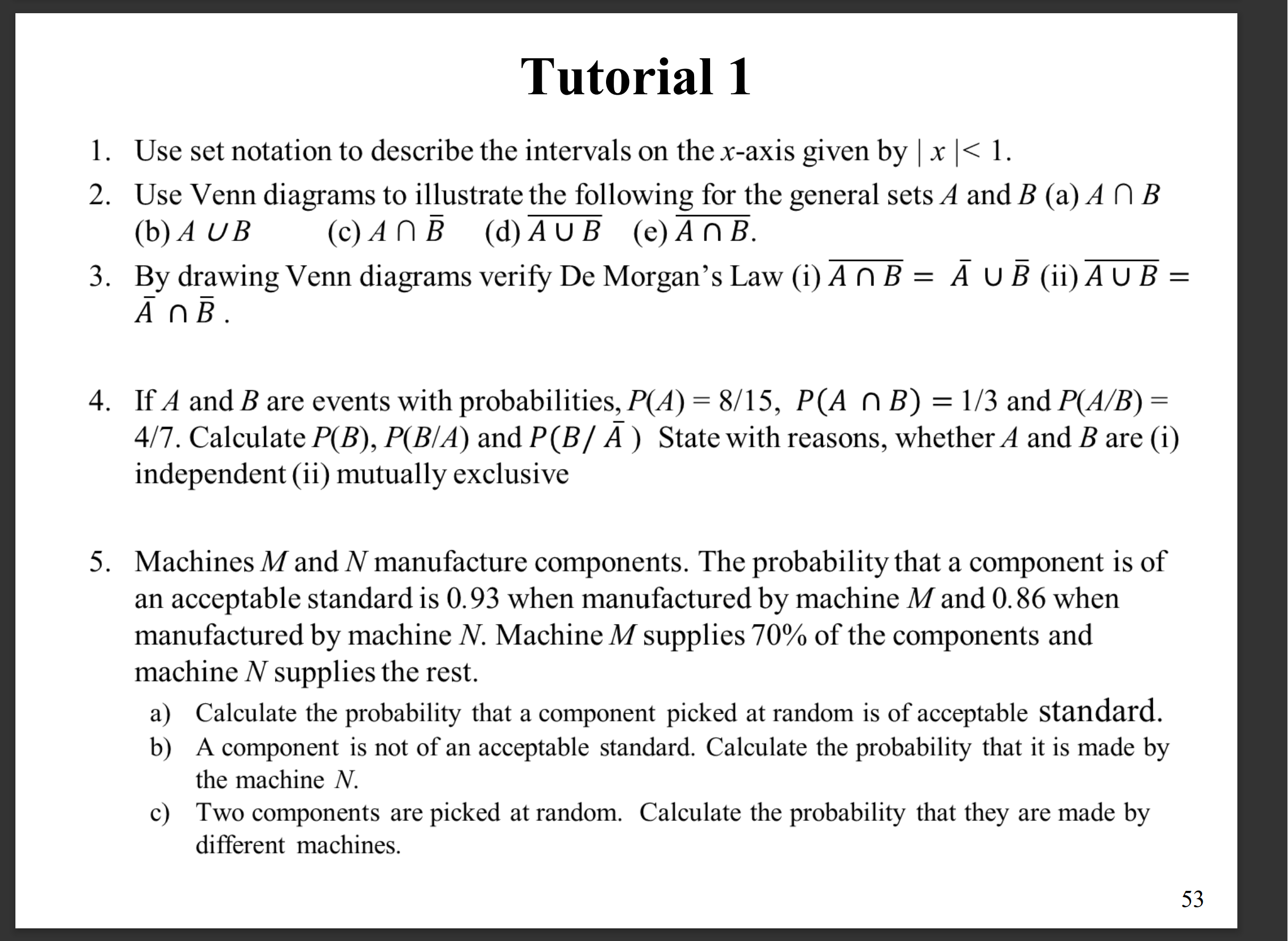 Solved 1. Use set notation to describe the intervals on the | Chegg.com