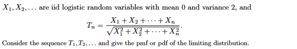 Solved ΛΙ, Λ2, ,... are iid logistic random variables with | Chegg.com