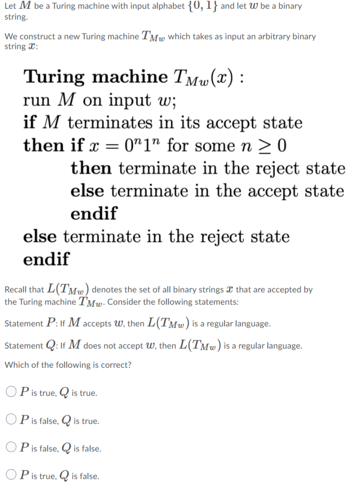 Solved We proved in class that the Halting Problem is | Chegg.com
