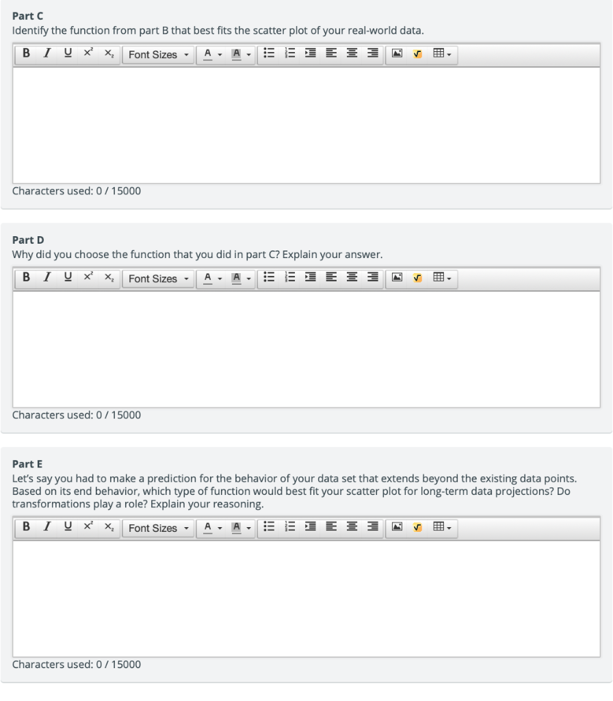 Question 2 Part A Let's work with some actual data | Chegg.com