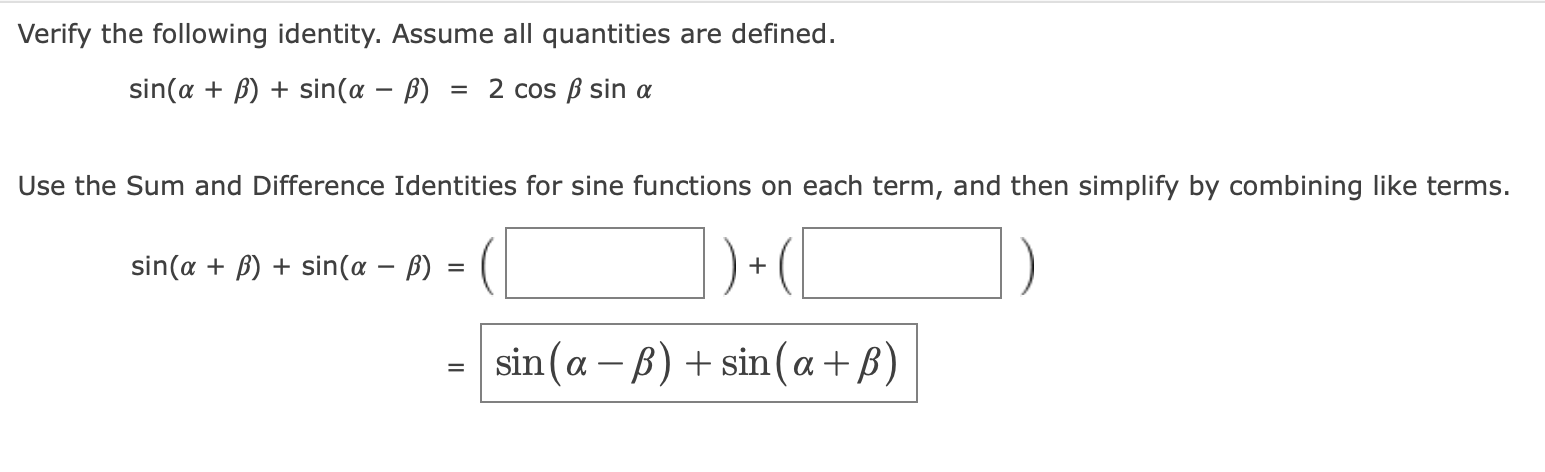Solved Verify the following identity. Assume all quantities | Chegg.com