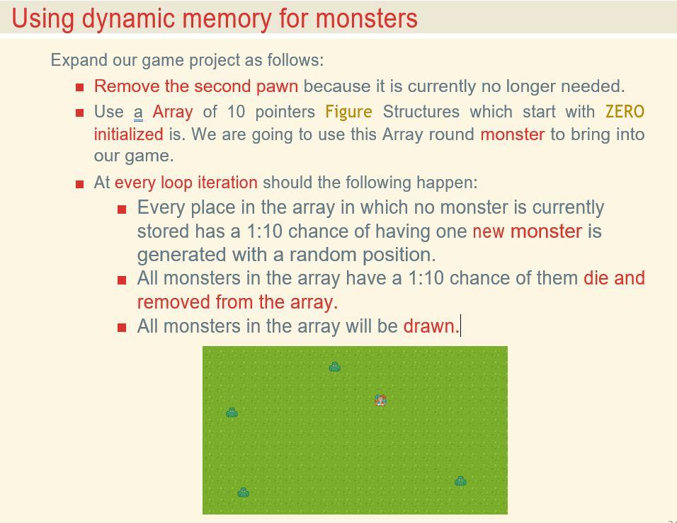 Please add the following tasks in my C game | Chegg.com