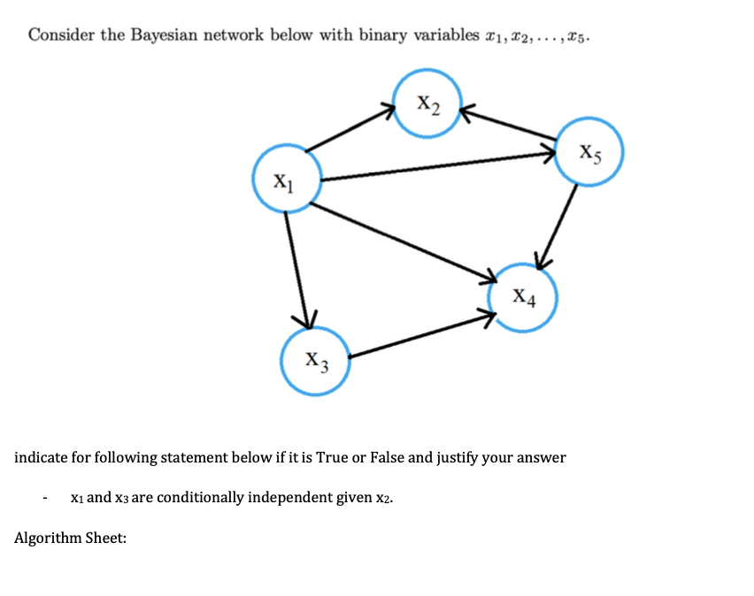 Solved Consider The Bayesian Network Below With Binary 7878