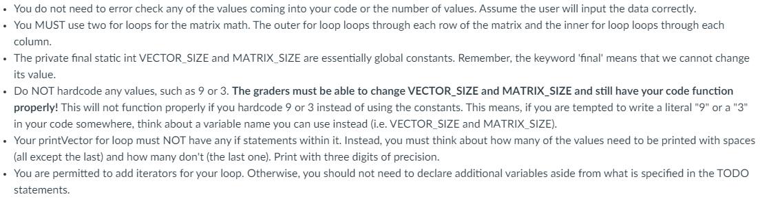 Solved You will input from the user a 3x3 matrix and a | Chegg.com