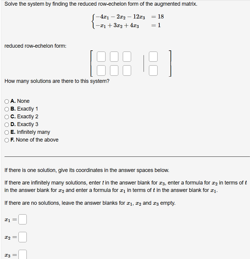Solved Compute the reduced row-echelon form of the matrix | Chegg.com
