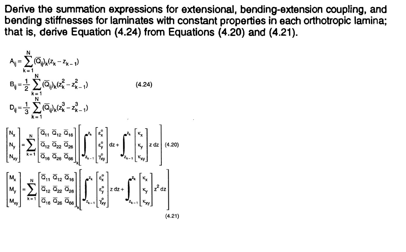 Derive the summation expressions for extensional, | Chegg.com