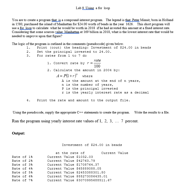 Solved You are to create a program that is a compound | Chegg.com