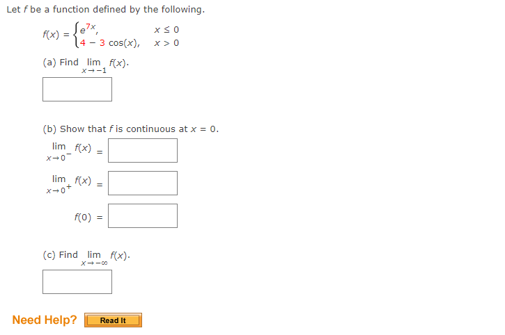 Solved Let f be a function defined by the following. | Chegg.com