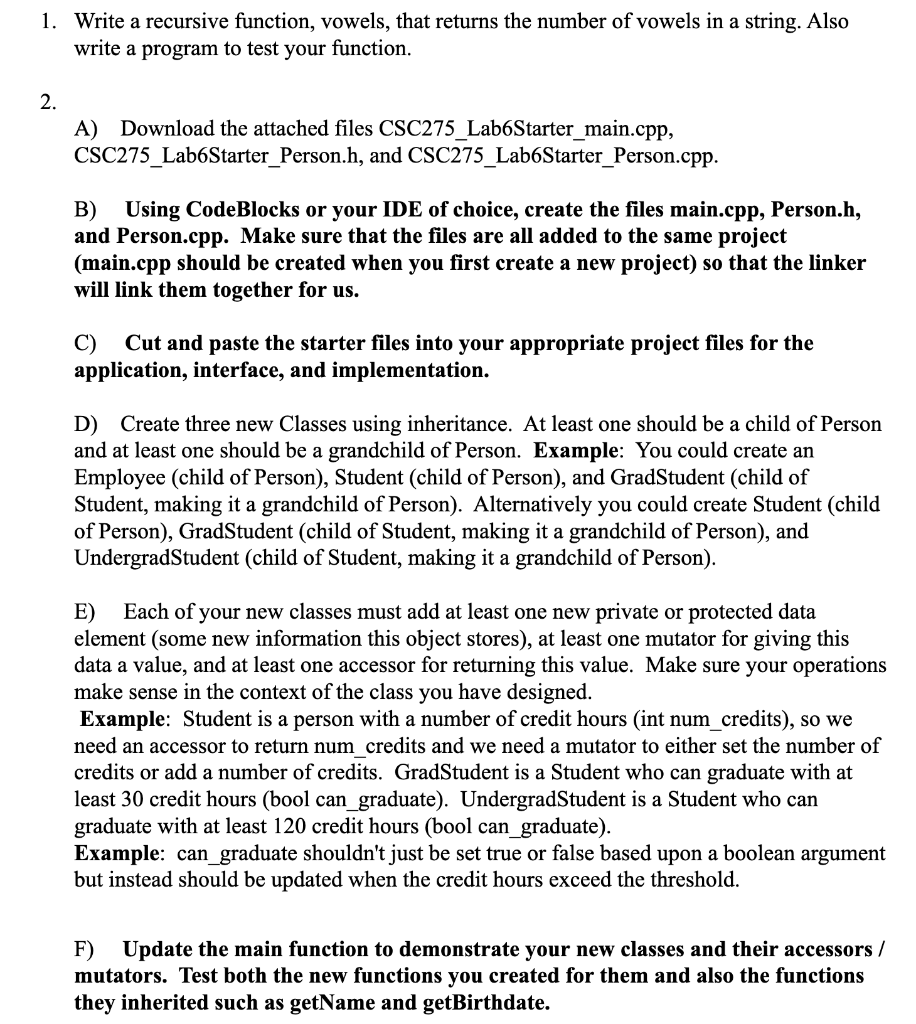 Solved 1. Write a recursive function, vowels, that returns | Chegg.com
