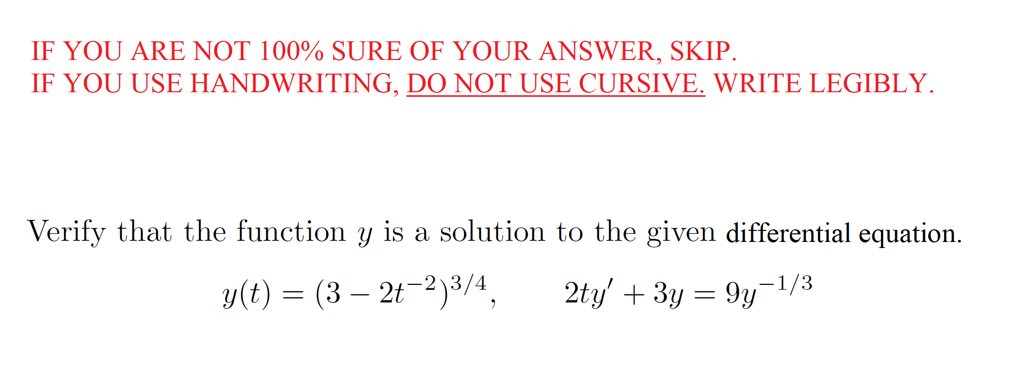 Solved IF YOU ARE NOT 100% SURE OF YOUR ANSWER, SKIP. IF YOU | Chegg.com