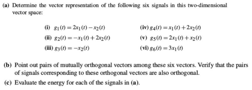 Solved (a) Determine the vector representation of the | Chegg.com