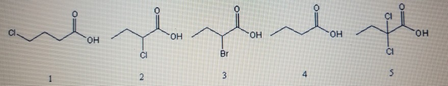 Solved List the following weak acids in order of increasing | Chegg.com