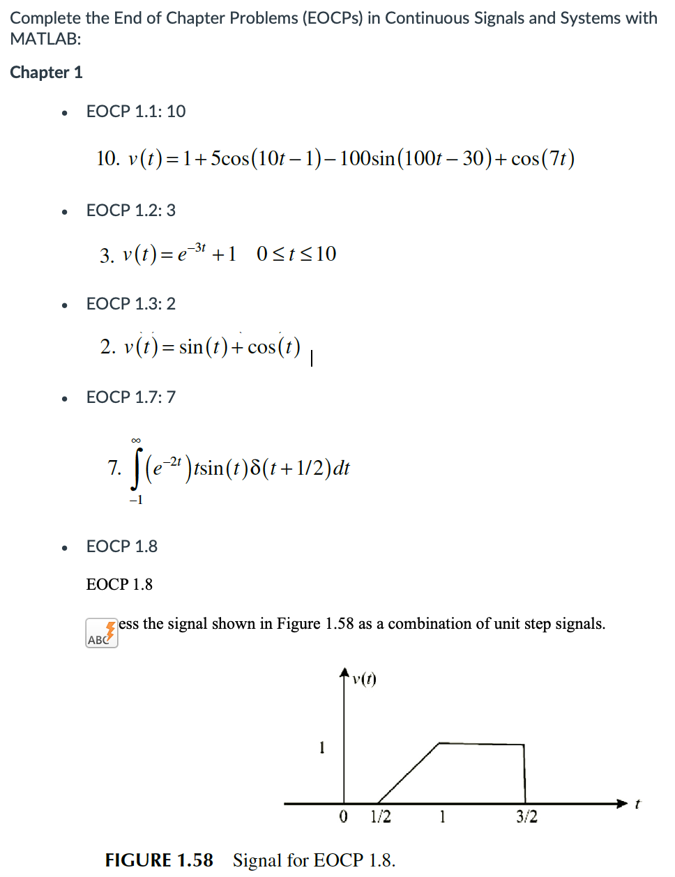 Solved Complete the End of Chapter Problems (EOCPs) in | Chegg.com