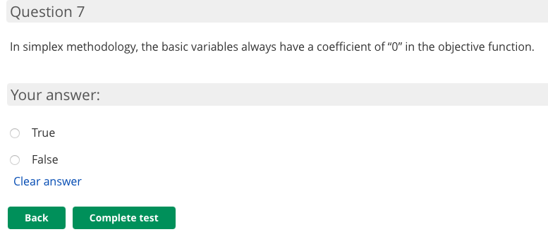 Solved Question 7 In simplex methodology, the basic | Chegg.com