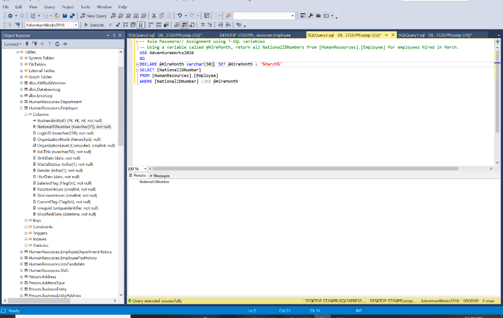 Solved * SQLQuery2.59 - | Chegg.com