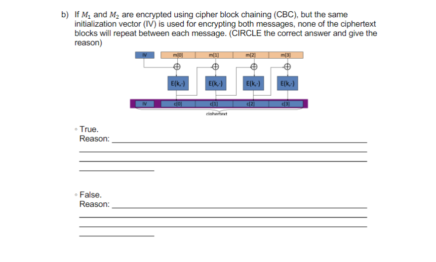 Solved 2. [Cryptography] Consider two messages each of n | Chegg.com