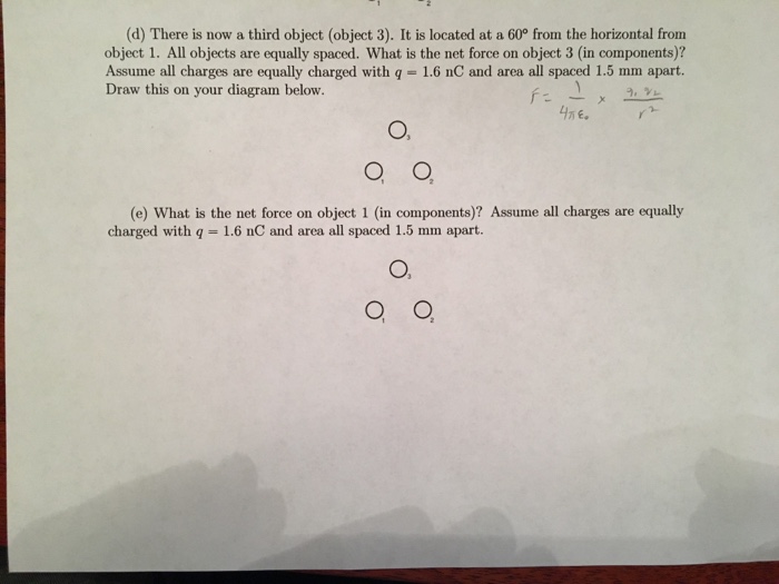 Solved (d) There is now a third object (object 3). It is | Chegg.com