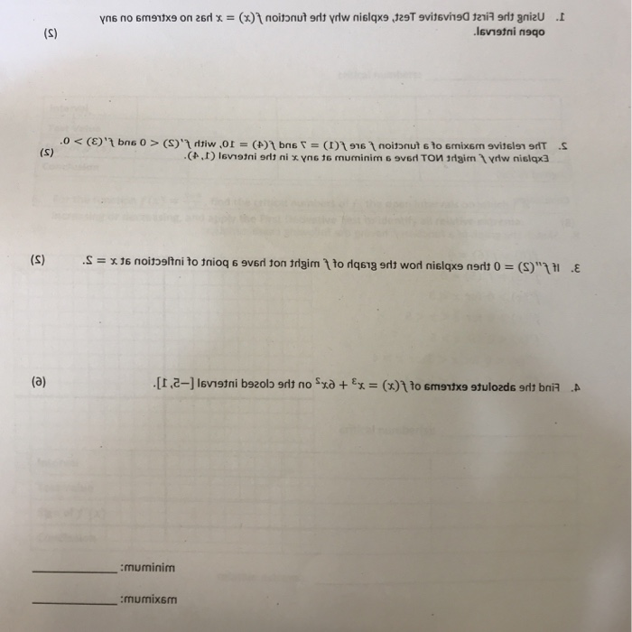 Solved muminim cossinx Find the critical numbers and the | Chegg.com