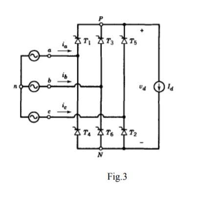 Solved 3. A three-phase full bridge converter shown in Fig. | Chegg.com