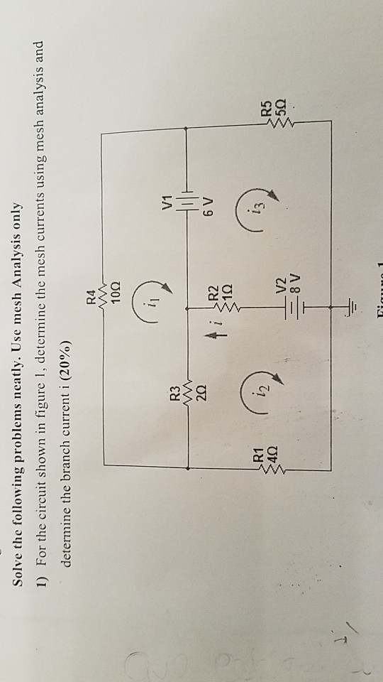 Solved Solve the following problems neatly. Use mesh | Chegg.com