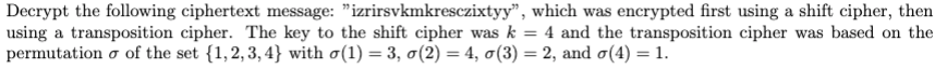 Solved Encrypt the phrase "discrete math is fun” using: (a) | Chegg.com