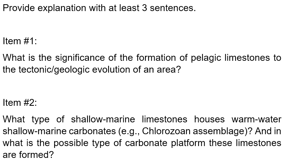 Solved Provide explanation with at least 3 sentences. Item | Chegg.com