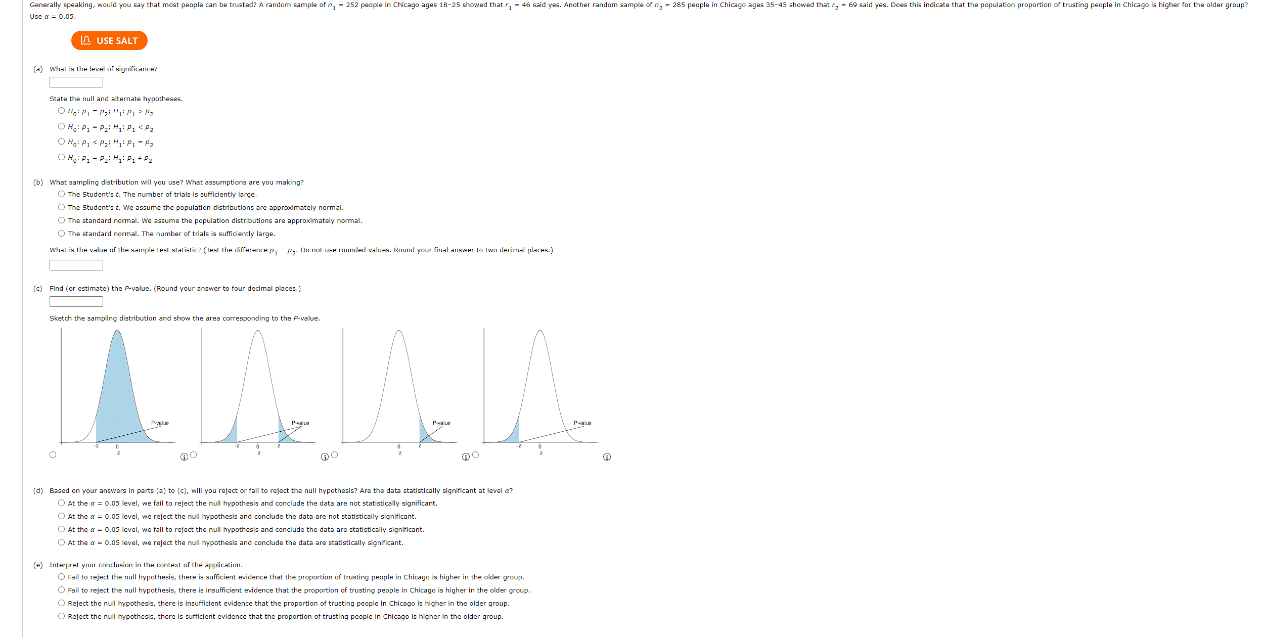 Solved H0:p1=p2;H1:p1>p2 H0:p1=p2;H1:p1 | Chegg.com