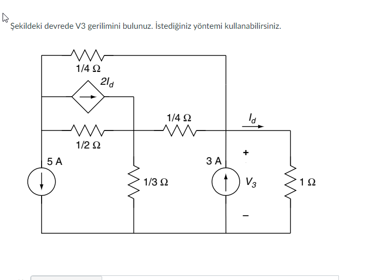 Solved FIND V3 VOLTAGE you can use mesh method or node | Chegg.com