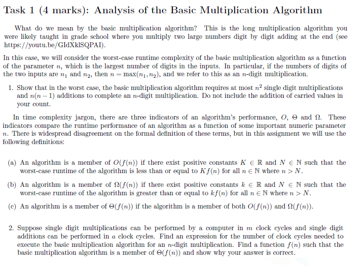 Task 1 (4 marks): Analysis of the Basic | Chegg.com