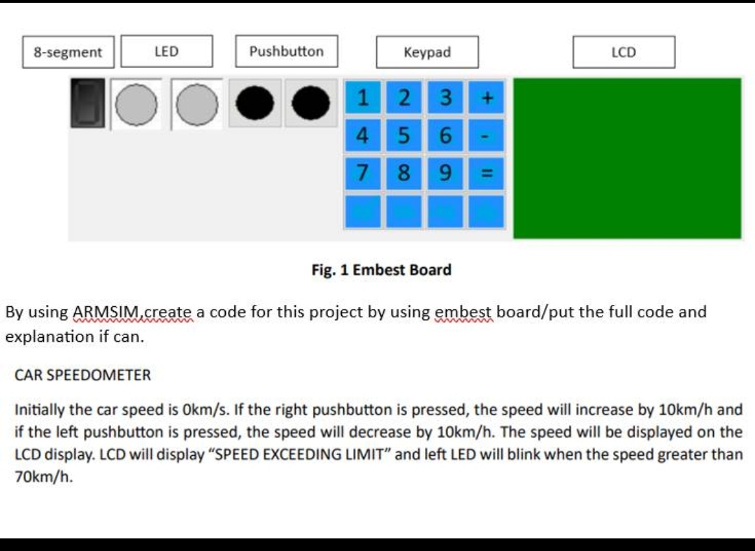 Solved By using ARMSIM,create a code for this project by | Chegg.com
