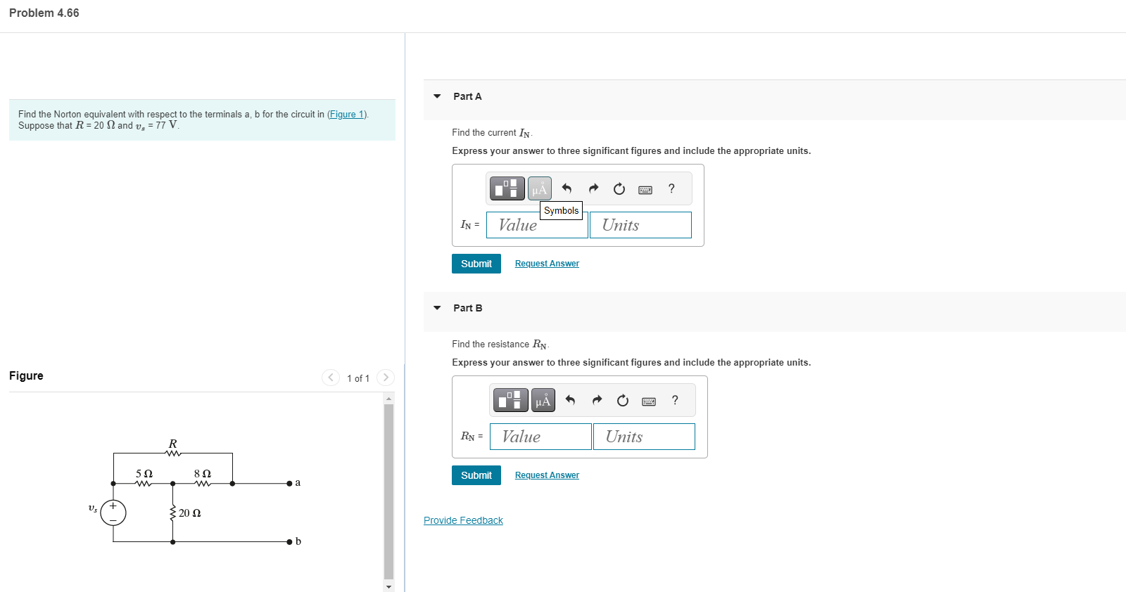 Solved Find the Norton equivalent with respect to the | Chegg.com