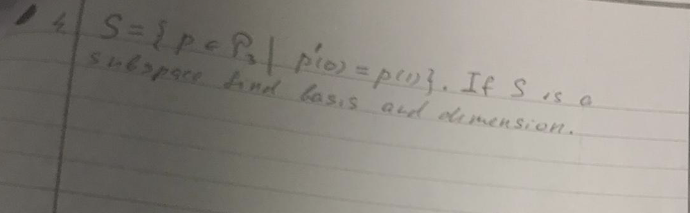 Solved - - 6. Check if S is a subspace. If is is a subspace | Chegg.com
