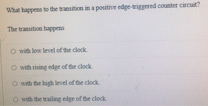 Solved What happens to the transition in a positive | Chegg.com