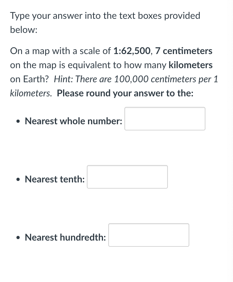 Solved Type your answer into the text boxes providedbelow:On | Chegg.com