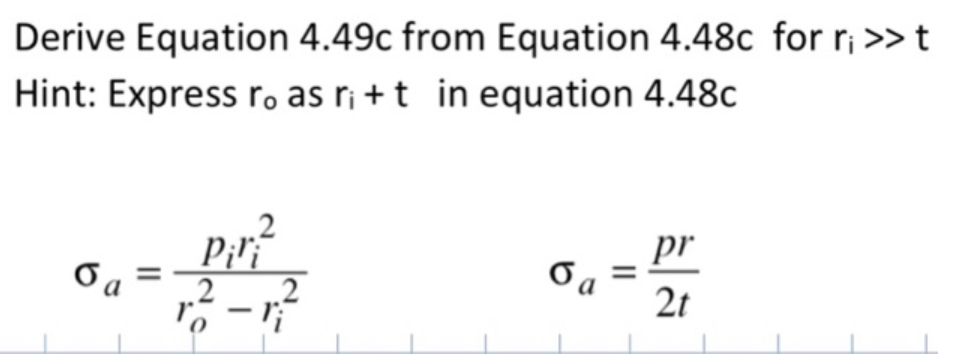 Solved Derive Equation 4.49c from Equation 4.48c for ri>>t | Chegg.com