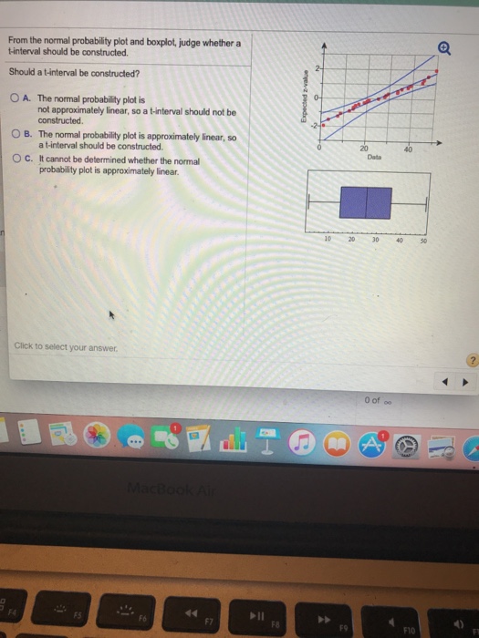 Solved From the normal probability plot and boxplot, judge | Chegg.com